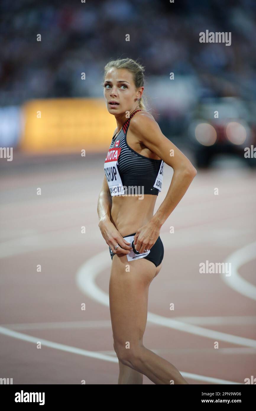 Melissa Bishop participating in the London 2017 World Athletics ...