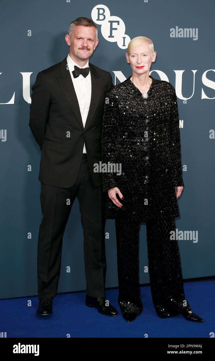 Ben Roberts and Tilda Swinton attend the BFI London Film Festival ...