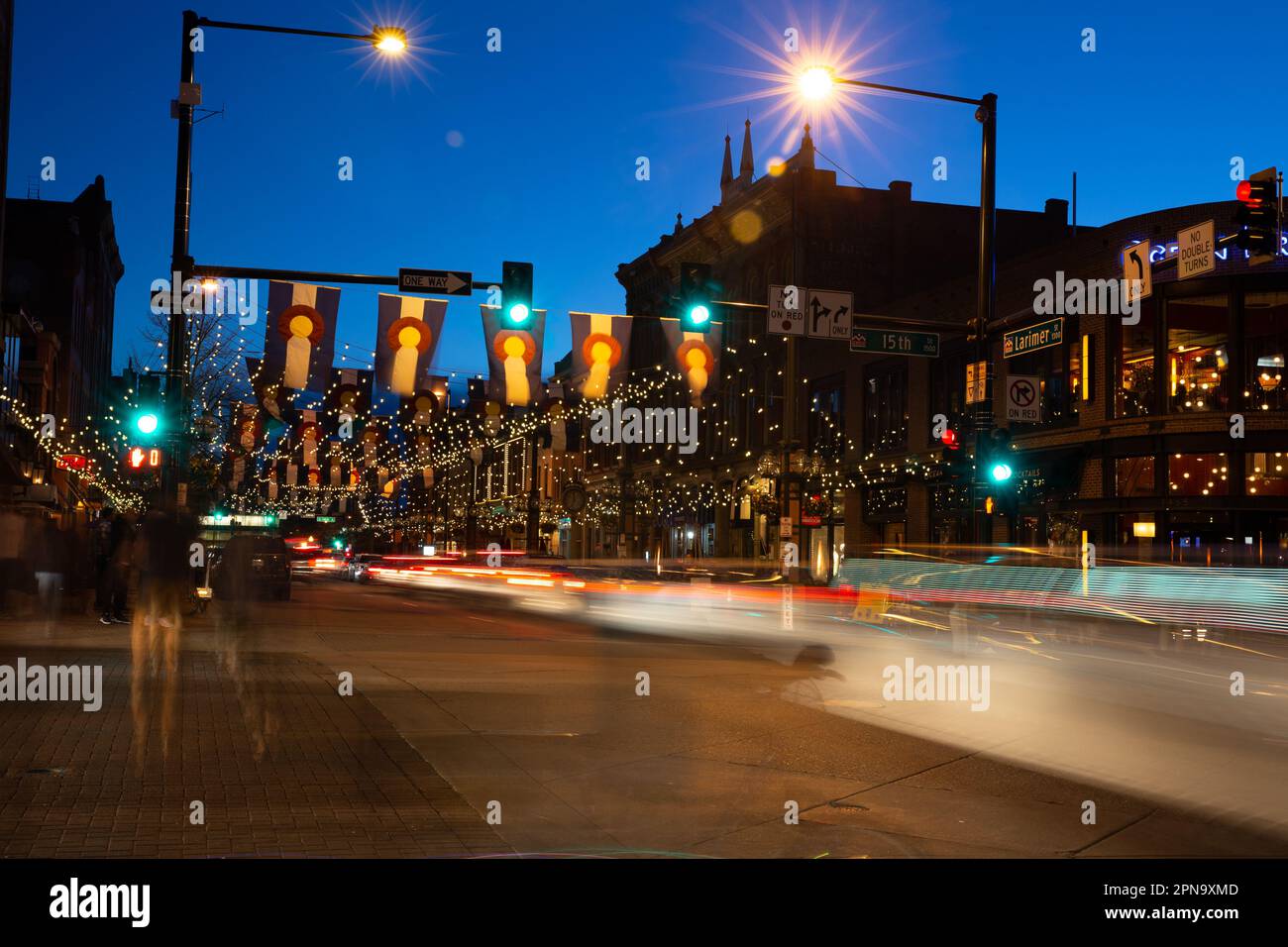 Downtown denver city lights hi-res stock photography and images - Alamy