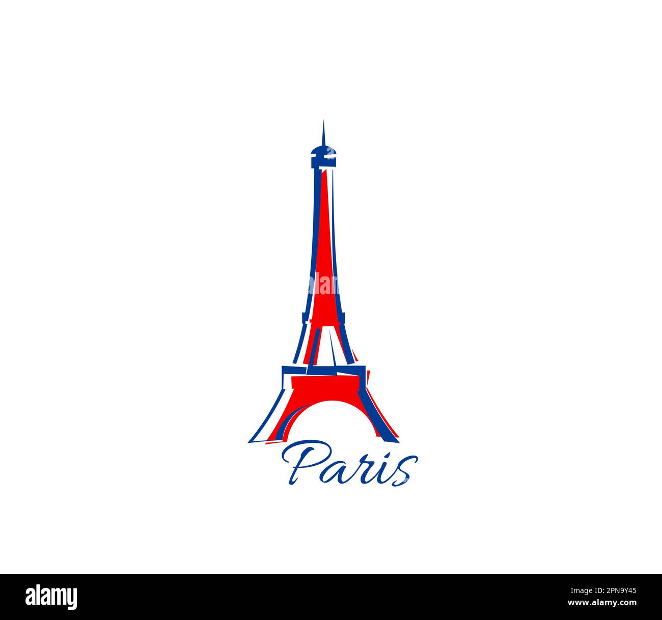 Paris Eiffel tower icon, France travel and tourism landmark, vector ...