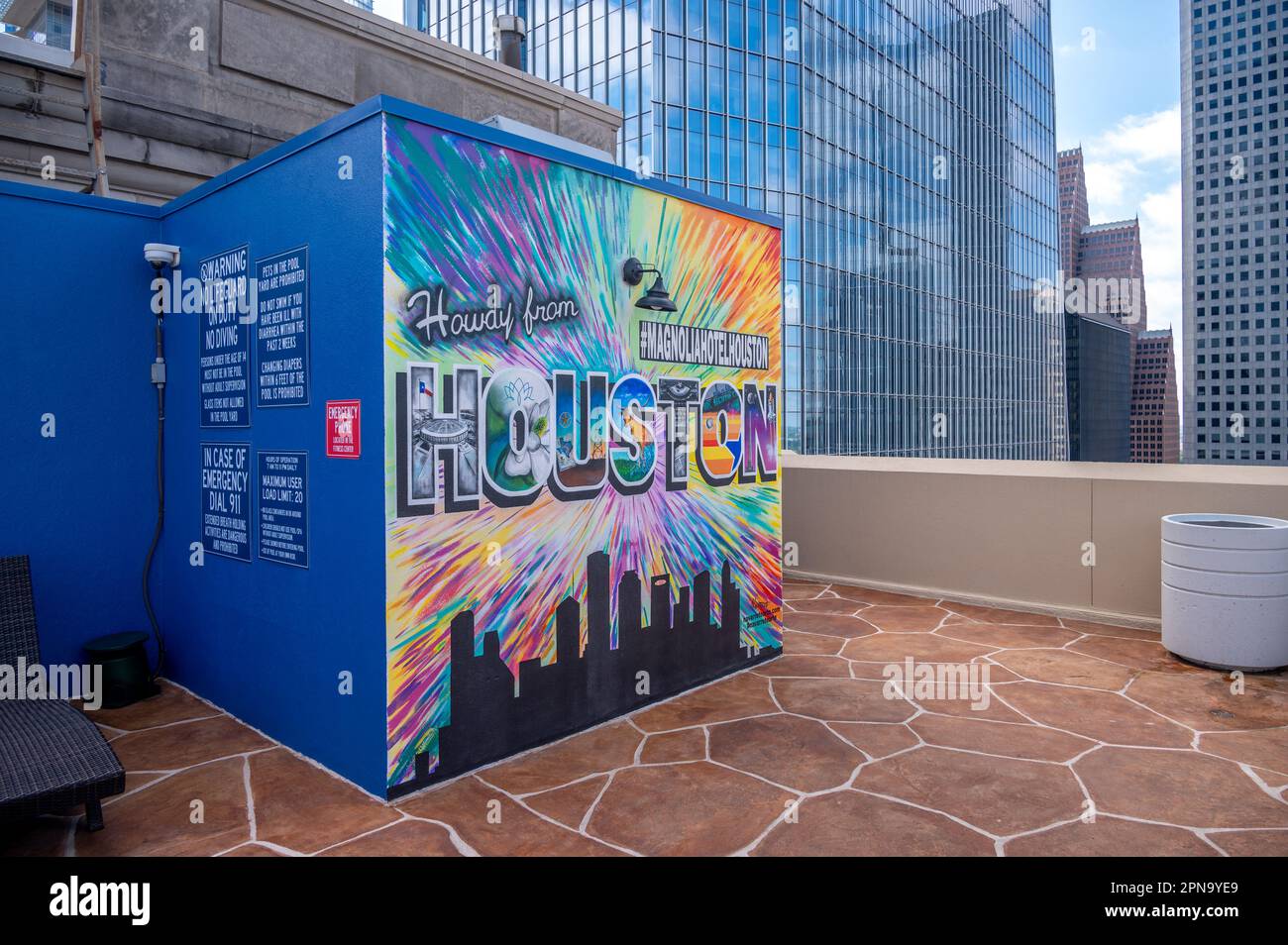 Hoston, Texas - April 8, 2023: Roof top views in Houston's downtown ...