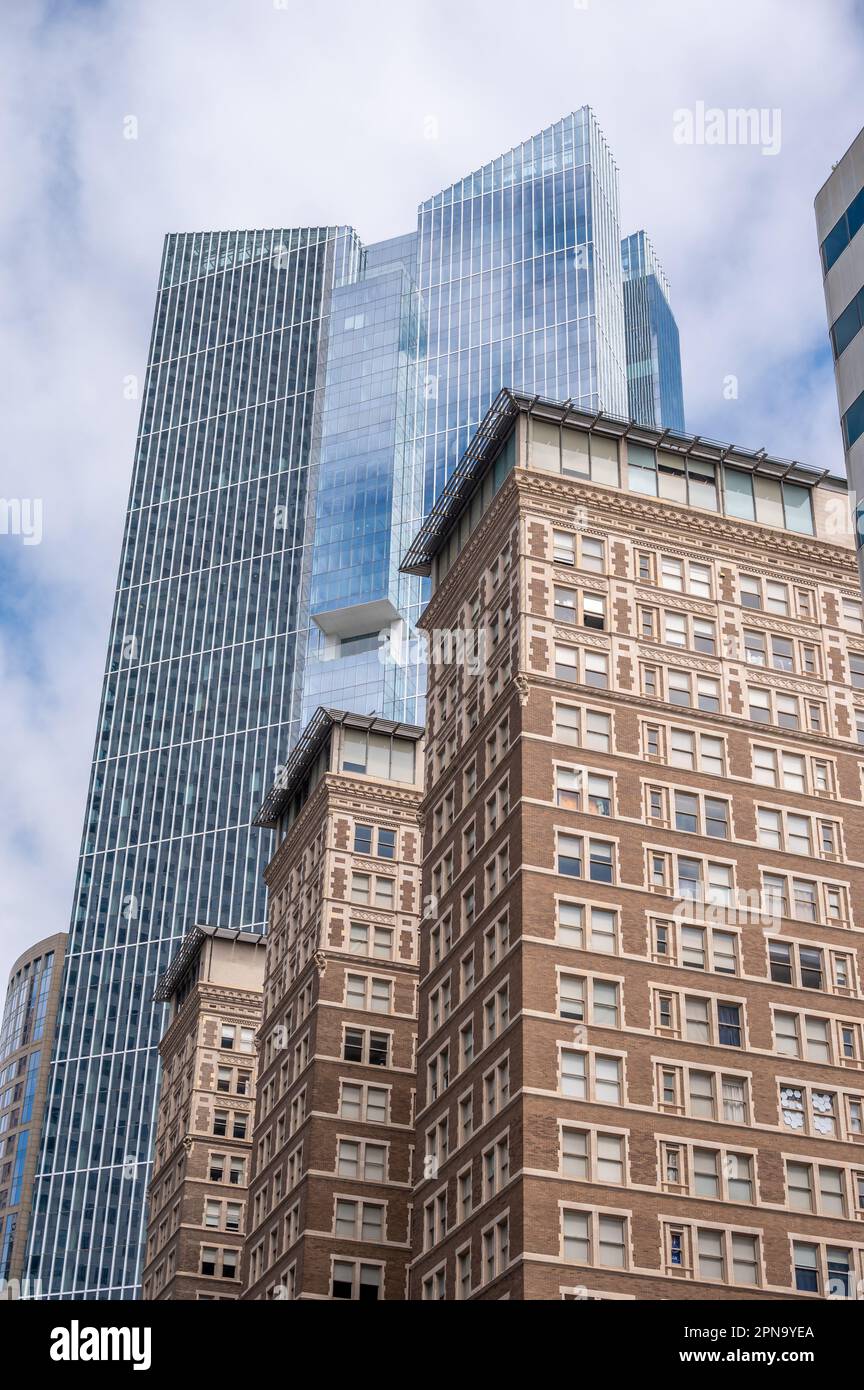 Historic and modern architecture in Houston, Texas Stock Photo - Alamy
