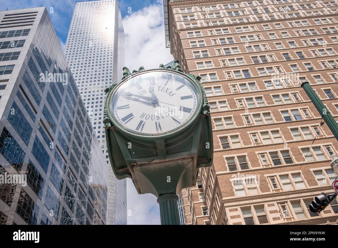 Downtown houston clock hi-res stock photography and images - Alamy