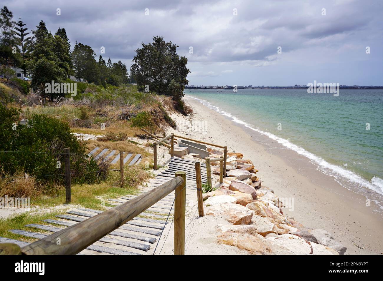 Lady Robinsons beach in Botany bay, Sydney Stock Photo - Alamy