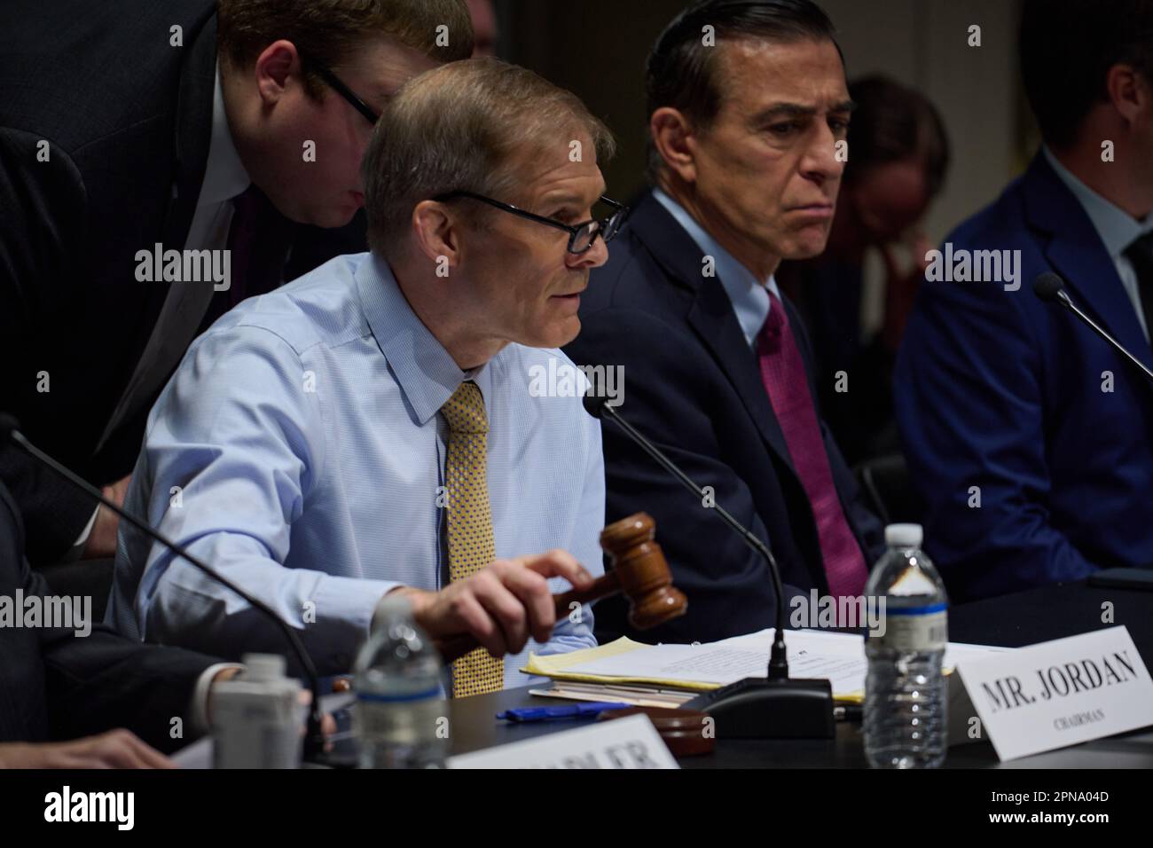 New York, New York, USA. 17th Apr, 2023. Ohio Rep. Jim Jordan holds ...