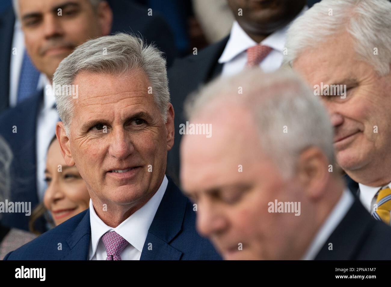 Washington, USA. 17th Apr, 2023. Speaker of the House Kevin McCarthy (R ...