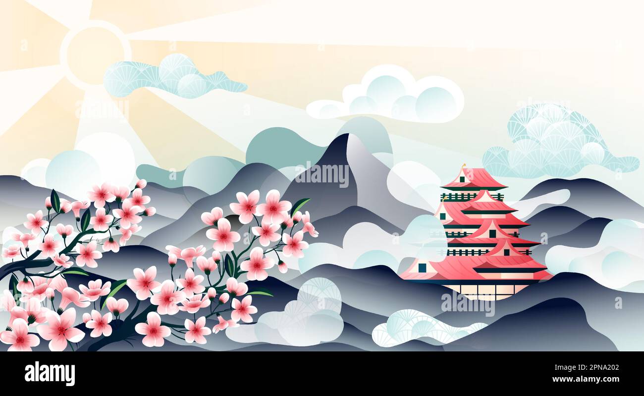 Sakura high Stock Vector Images - Alamy