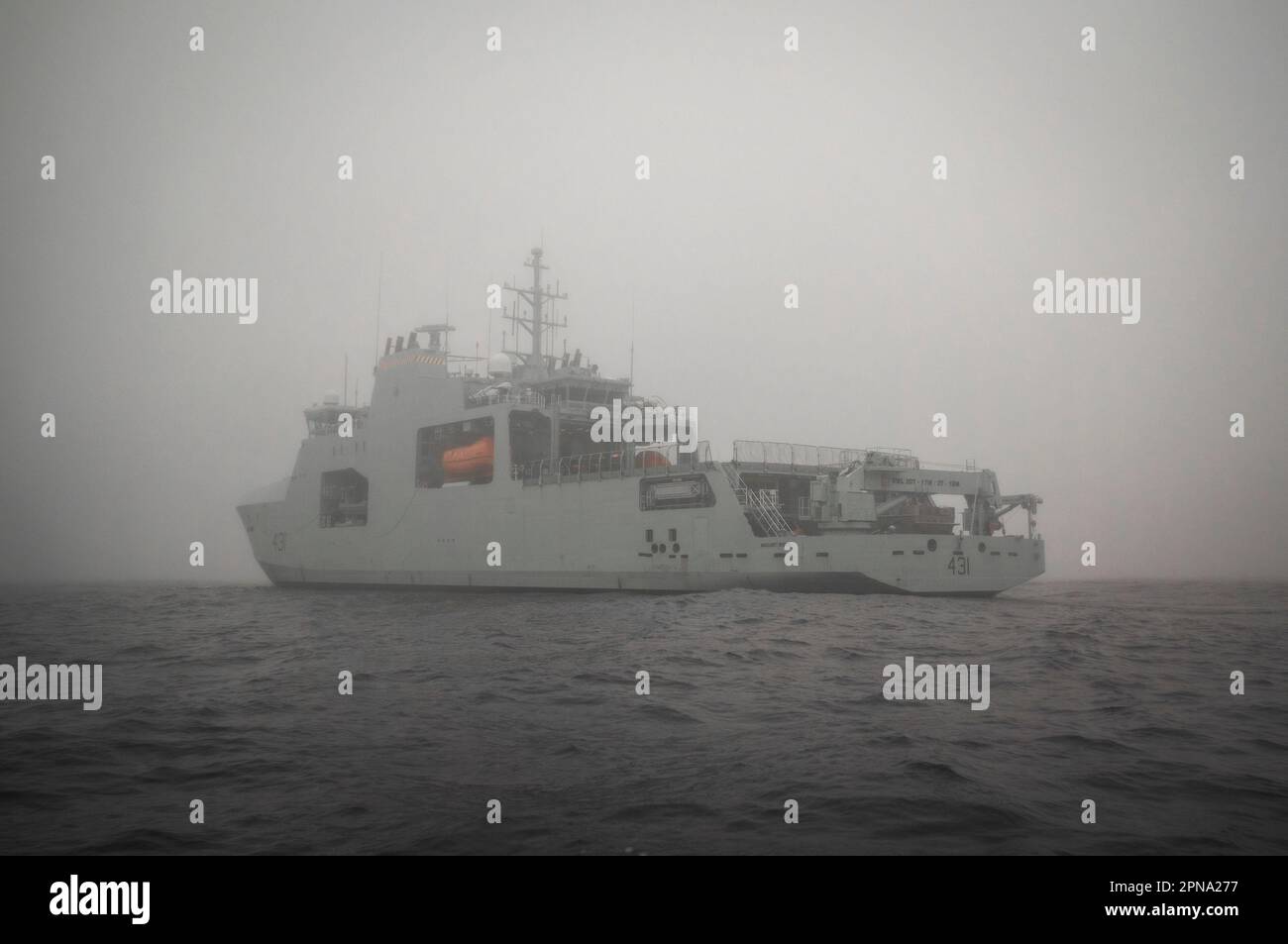 Arctic and Offshore Patrol Vessel (AOPV) HMCS Margaret Brooke operating ...