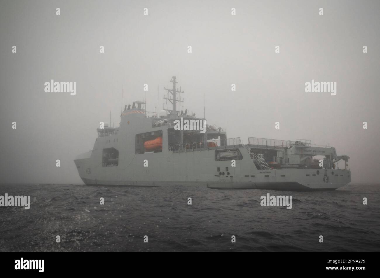 Arctic and Offshore Patrol Vessel (AOPV) HMCS Margaret Brooke operating ...