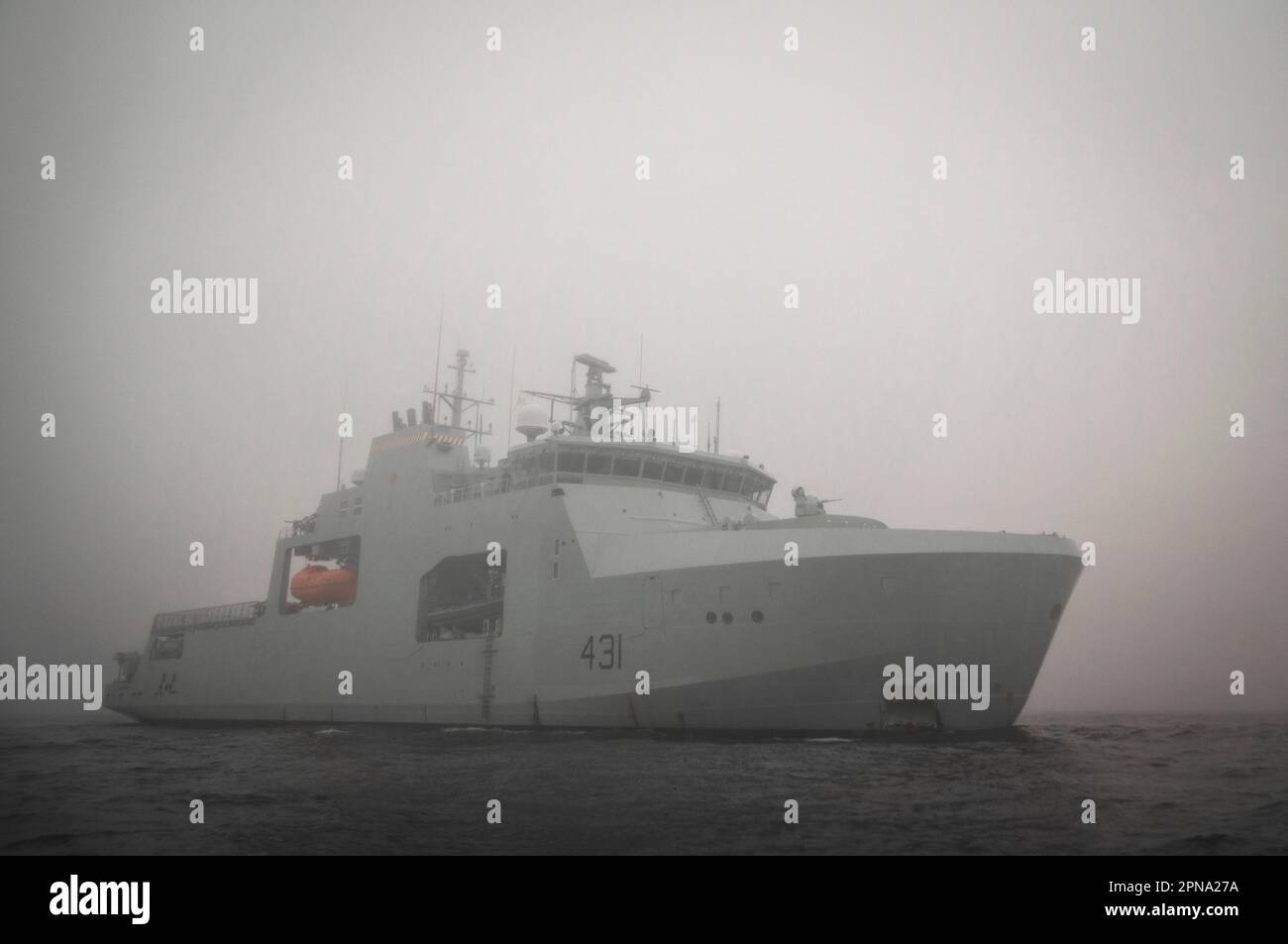 Arctic and Offshore Patrol Vessel (AOPV) HMCS Margaret Brooke operating ...