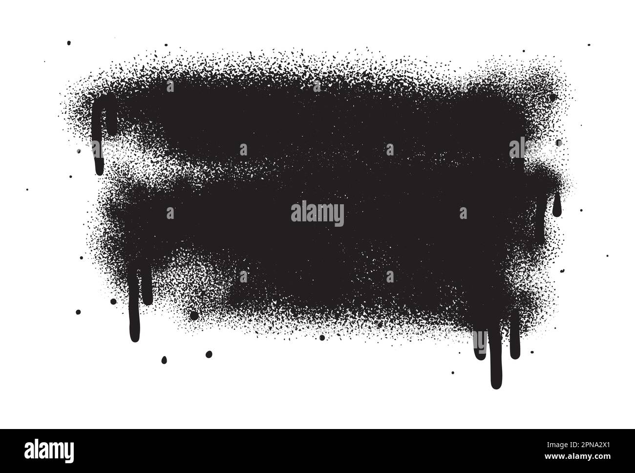 Spray Paint Abstract Vector Elements isolated on White Background ...