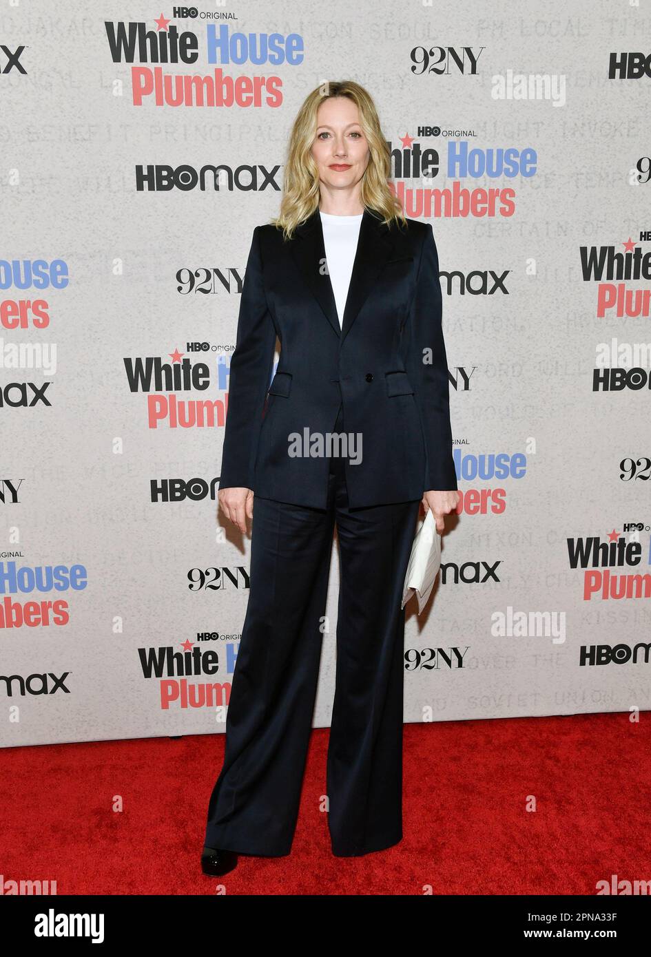 Judy Greer attends the premiere of HBO's "White House Plumbers," at the ...