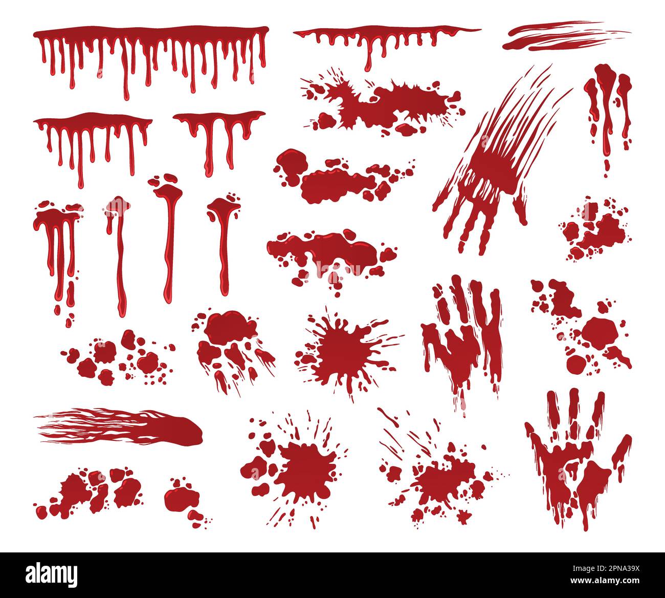 Splashes red paint blood splatter Stock Vector Images - Alamy