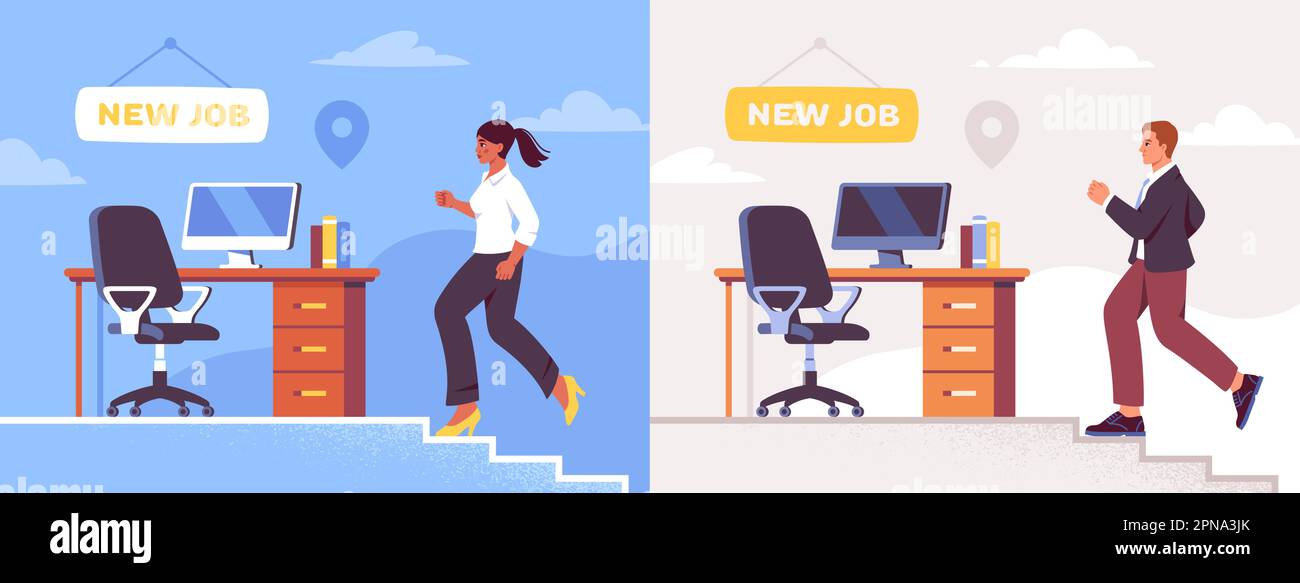 New hire cartoon Stock Vector Images - Alamy