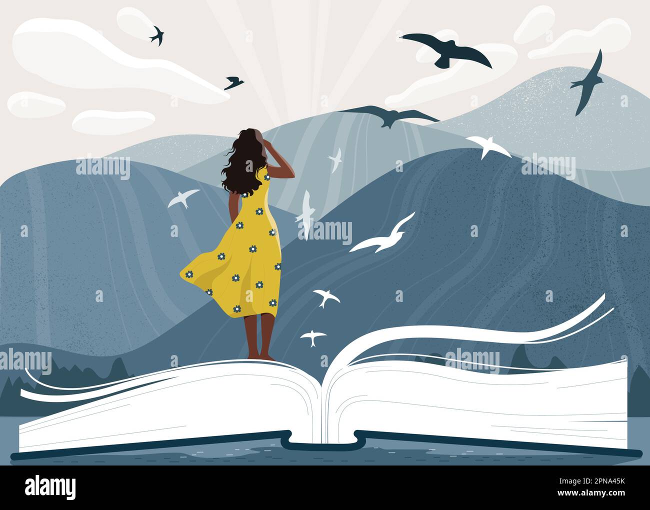 Writing in a book summer Stock Vector Images - Alamy