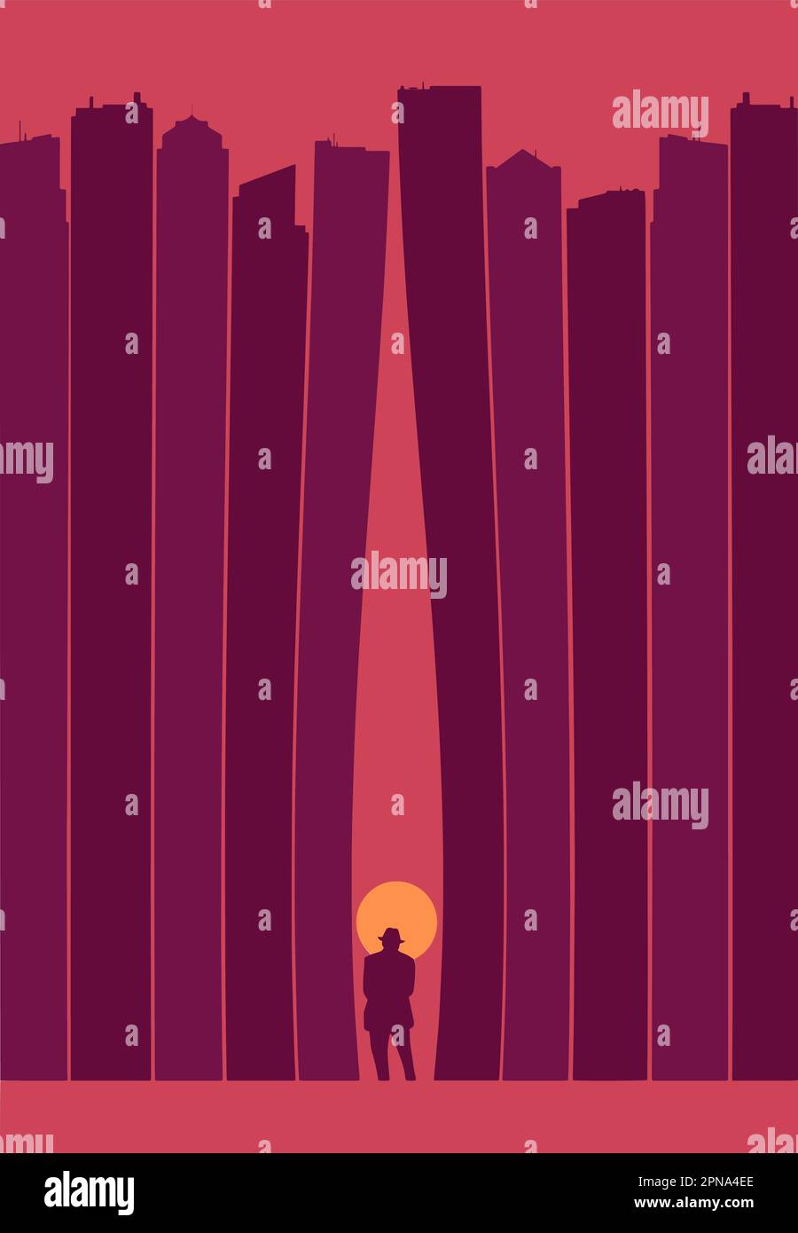 Man urban setting Stock Vector Images - Alamy