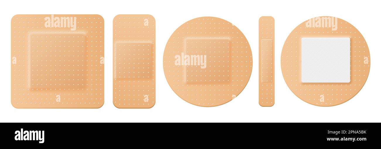 First aid band plaster strip medical cure patch adhesive tape. Aid ...