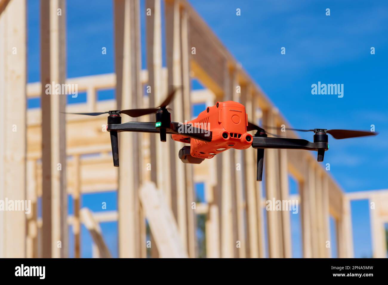 Construction inspector use drones to check quality works on ...