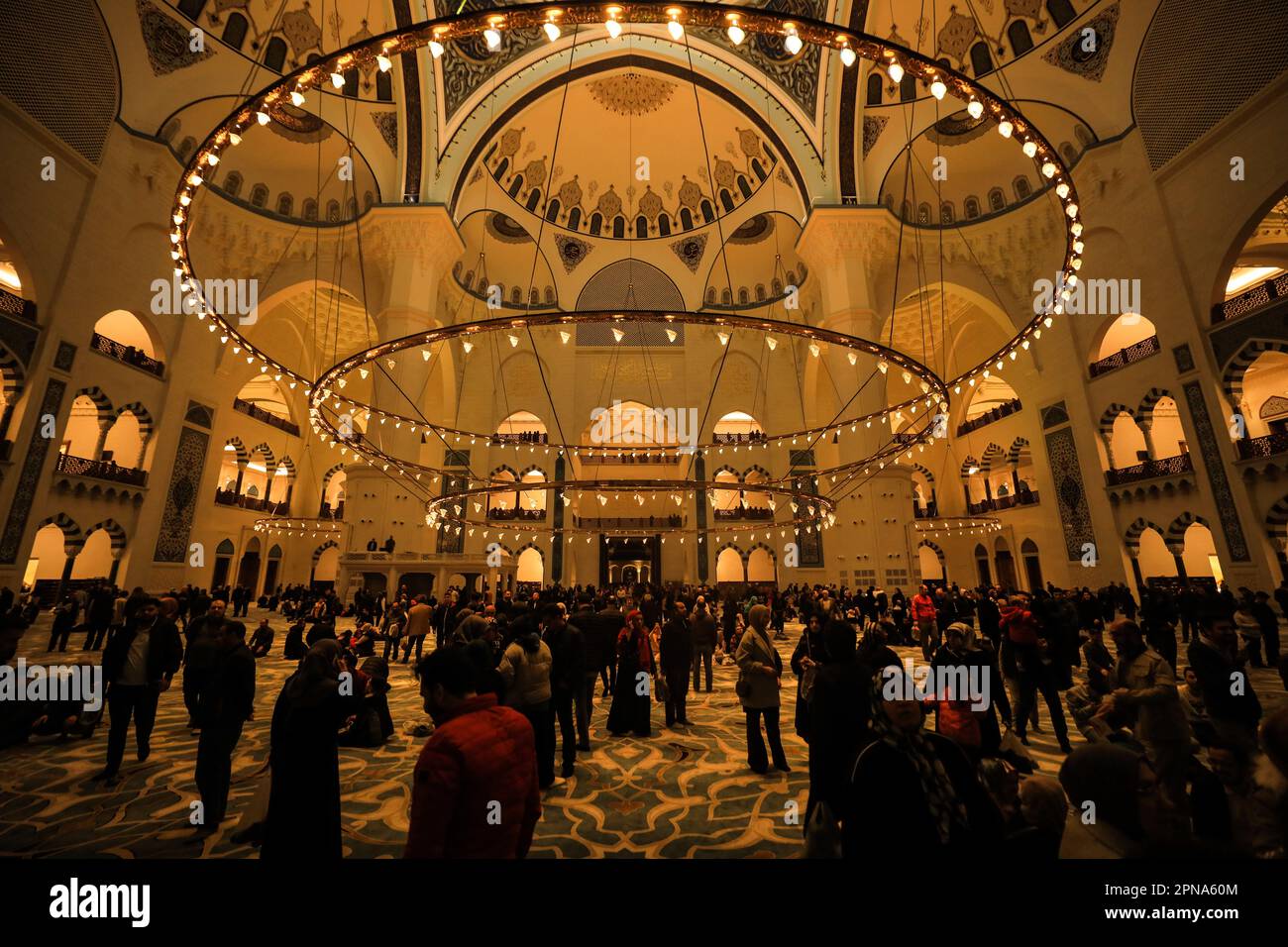 Istanbul, Istanbul, Turkey. 18th Apr, 2023. The Ã‡amlÄ±ca Mosque is one ...