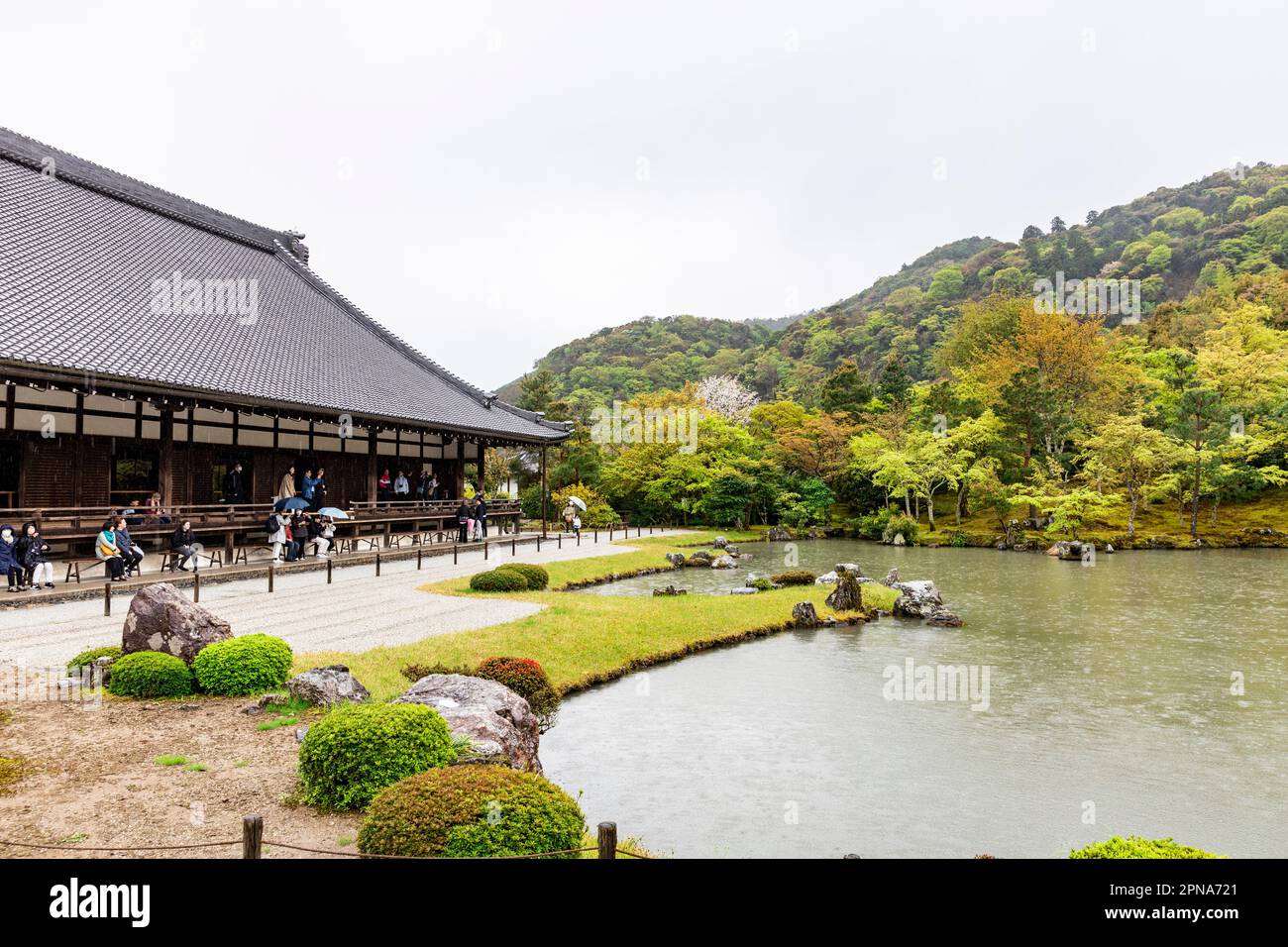 Kyoto, April 2023 Sogenchi garden and sogen chi pond designed by Muso ...