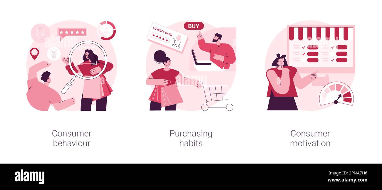 Consumer behaviour red Stock Vector Images - Alamy