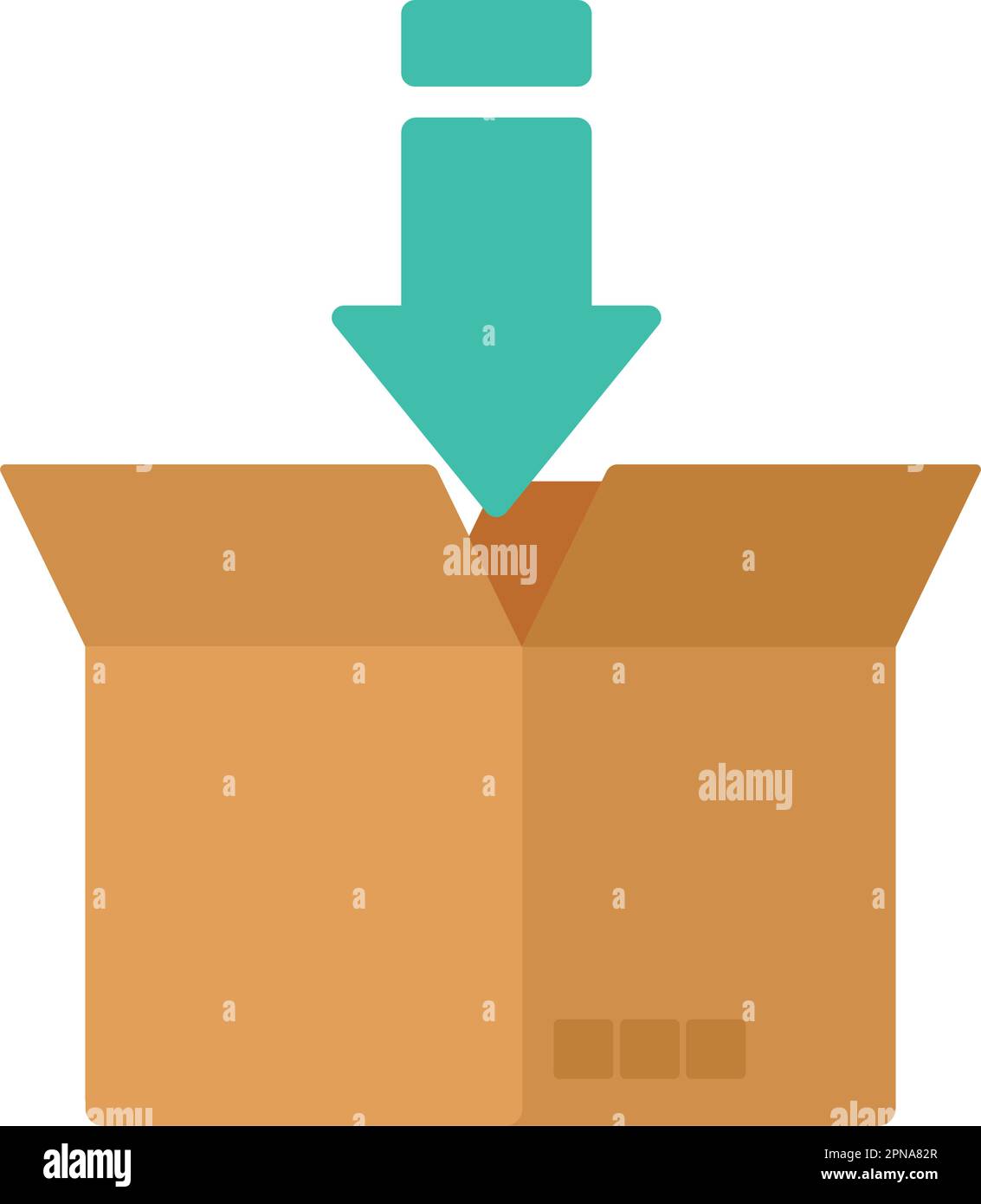 box carton with arrow Stock Vector Image & Art - Alamy