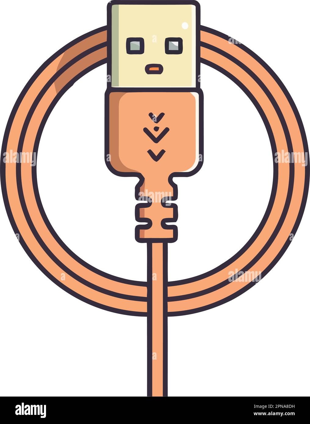 Old electrical plug wire Stock Vector Images - Alamy