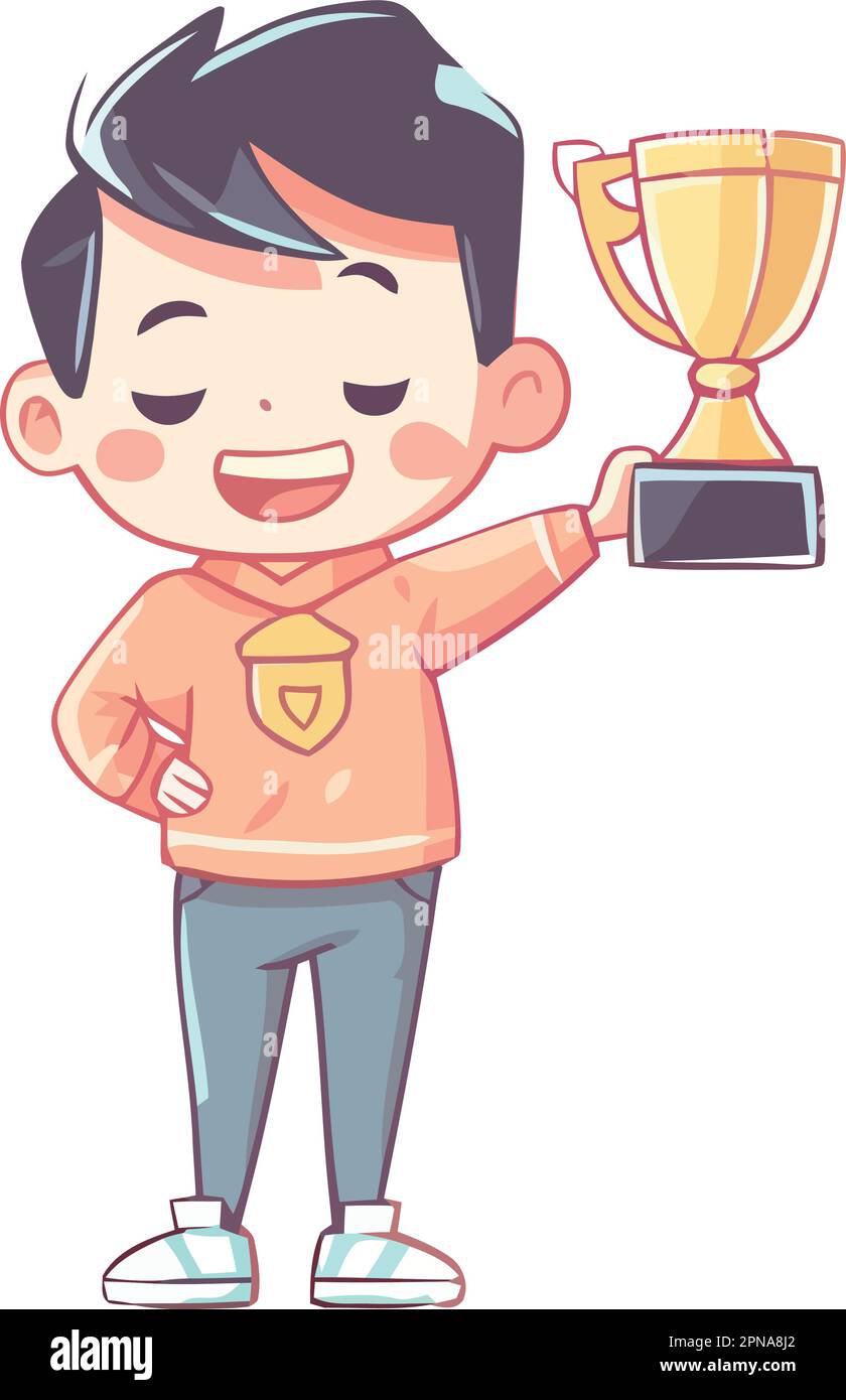 Boys trophy isolated Stock Vector Images - Alamy