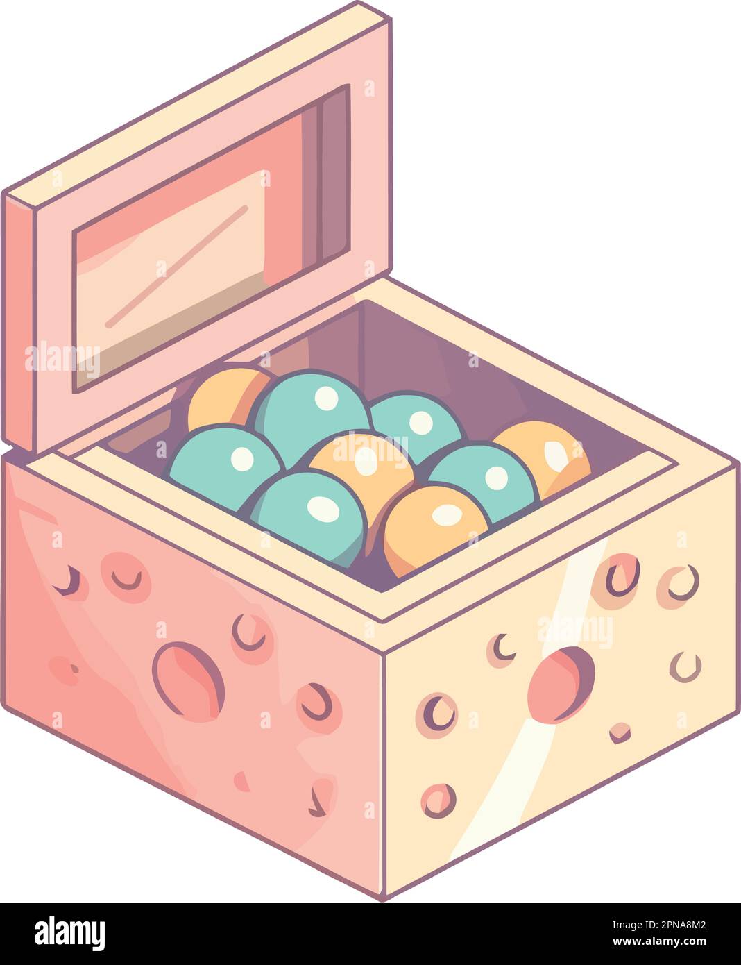 Toy box wooden Stock Vector Images - Alamy