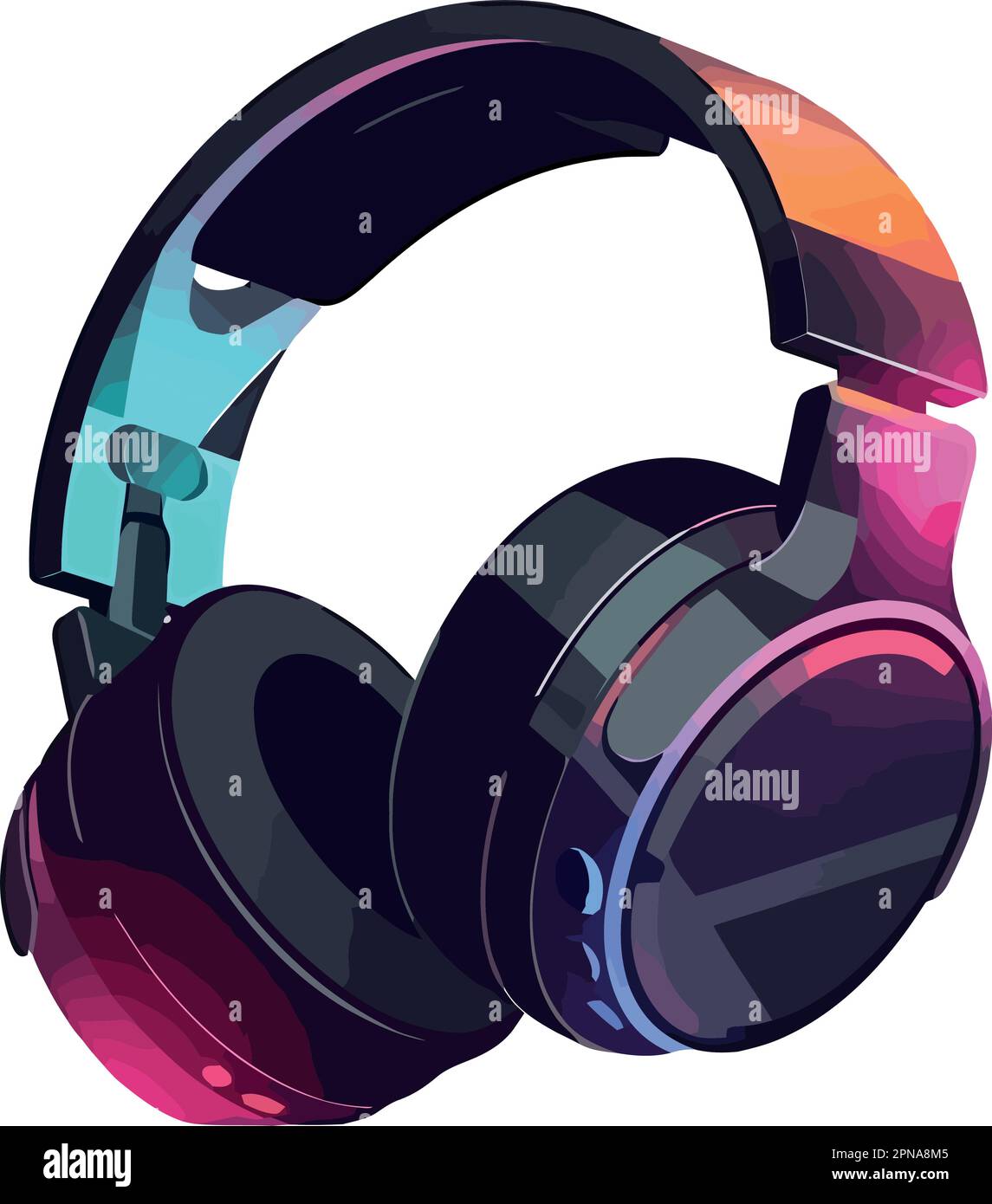 Modern headphones symbolize creativity Stock Vector Image & Art - Alamy