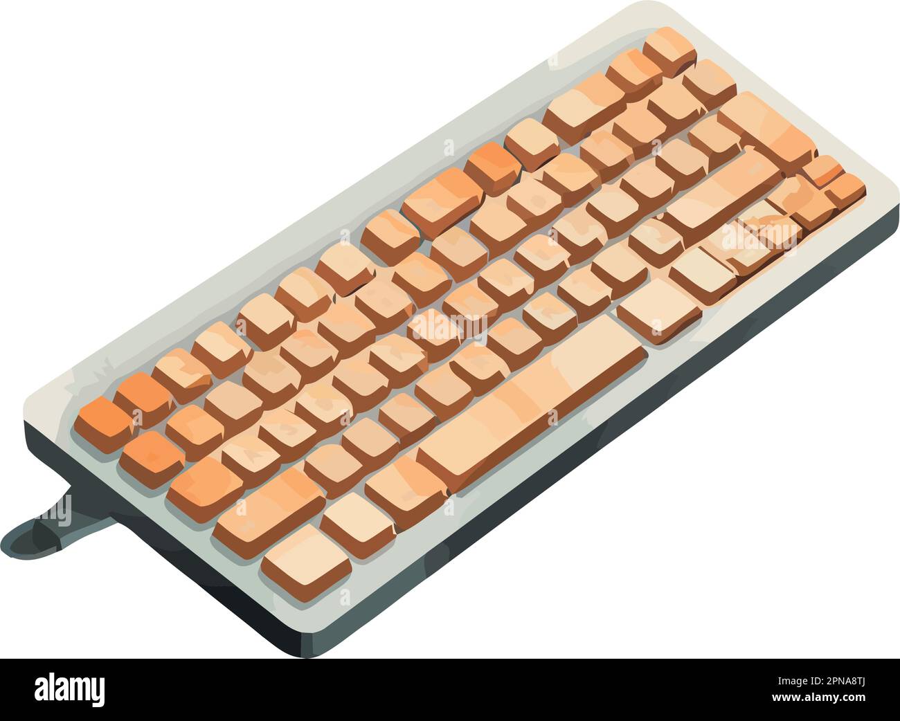 Laptop cut out keyboard Stock Vector Images - Alamy