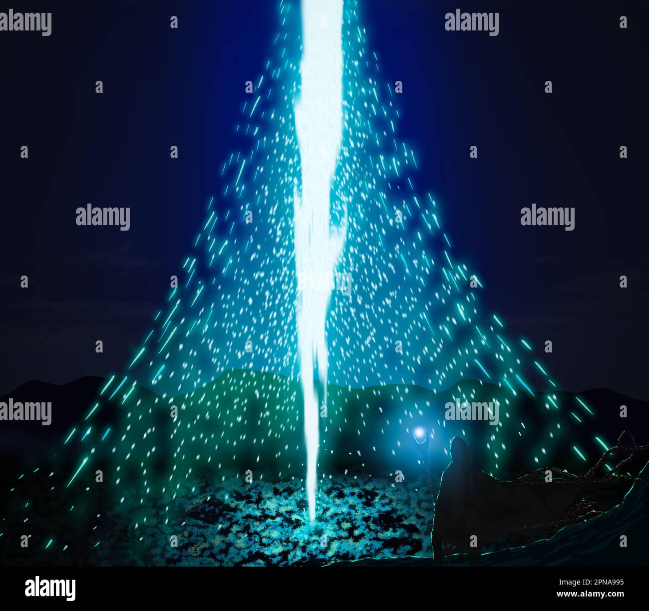 Forest fantasy art night artwork hi-res stock photography and images ...