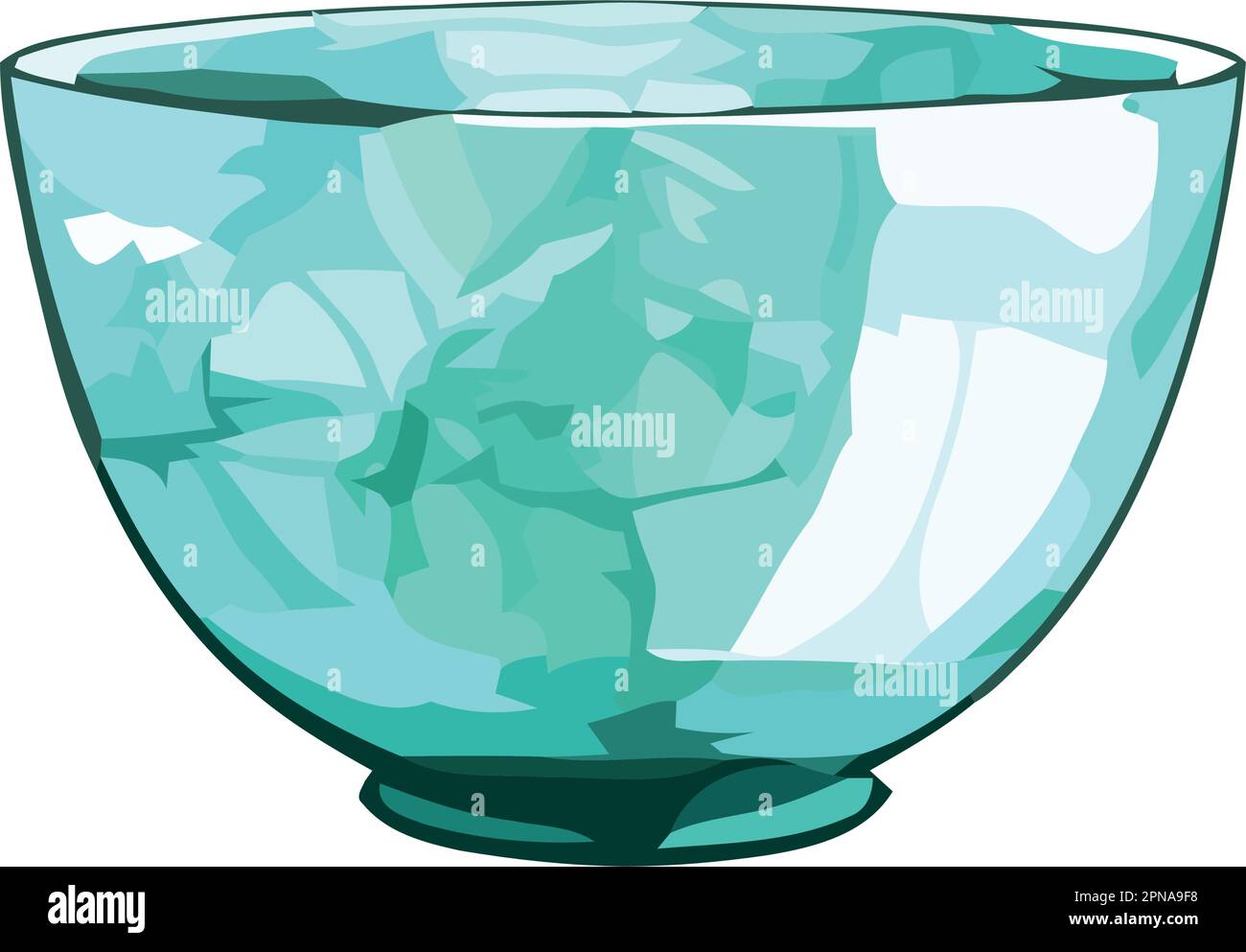 Blue crystal vase Stock Vector Images - Alamy