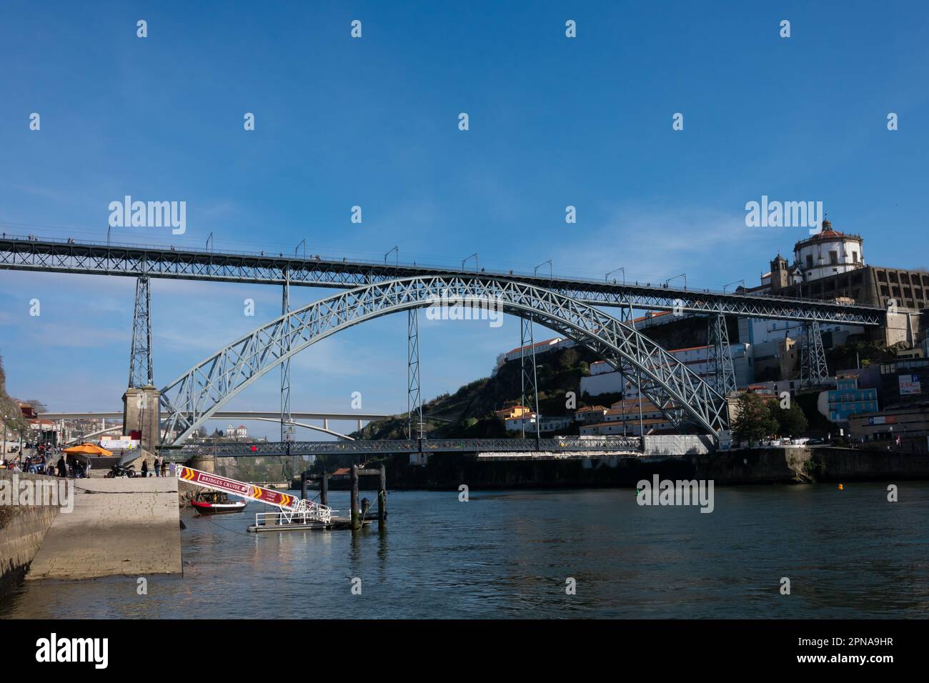 Oporto, Portugal. February 13, 2023. Dom Luis I Bridge, Ponte Dom Luis ...