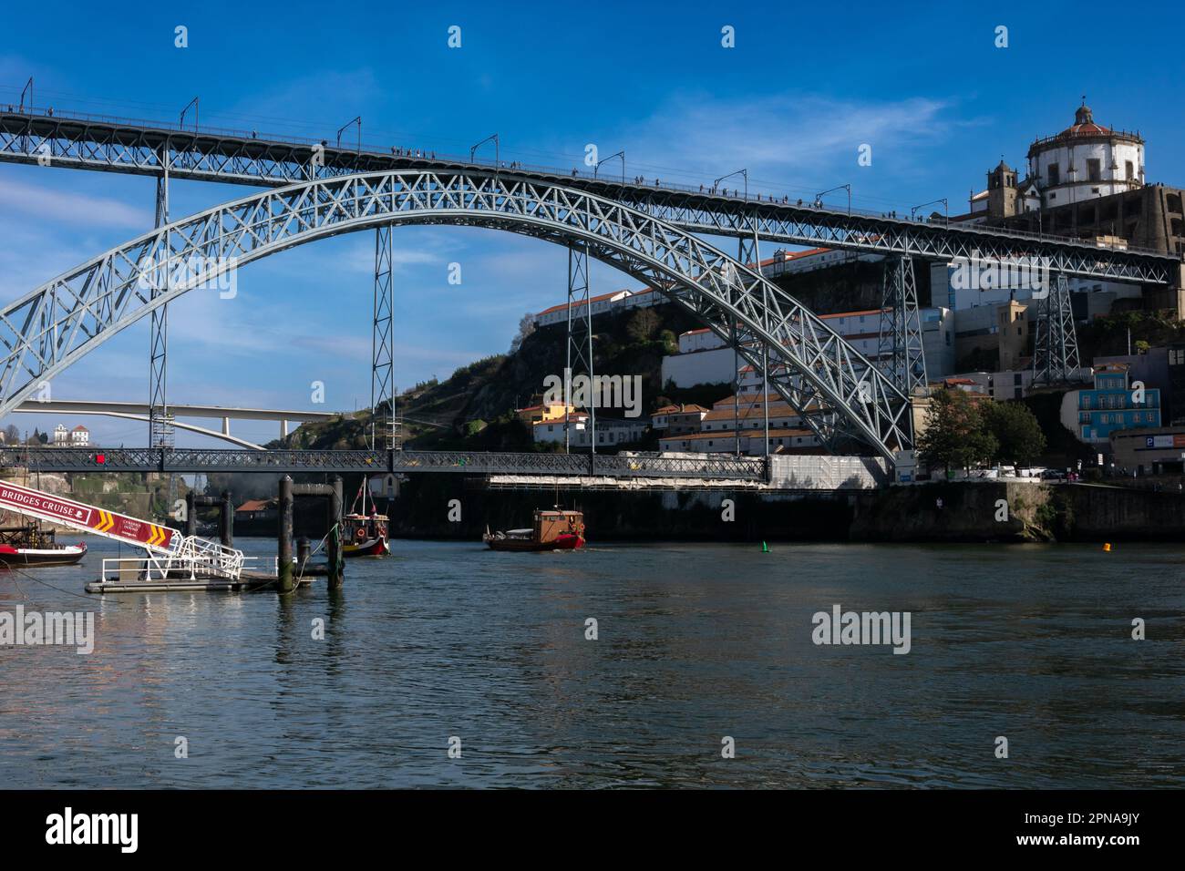 Oporto, Portugal. February 13, 2023. Dom Luis I Bridge, Ponte Dom Luis ...
