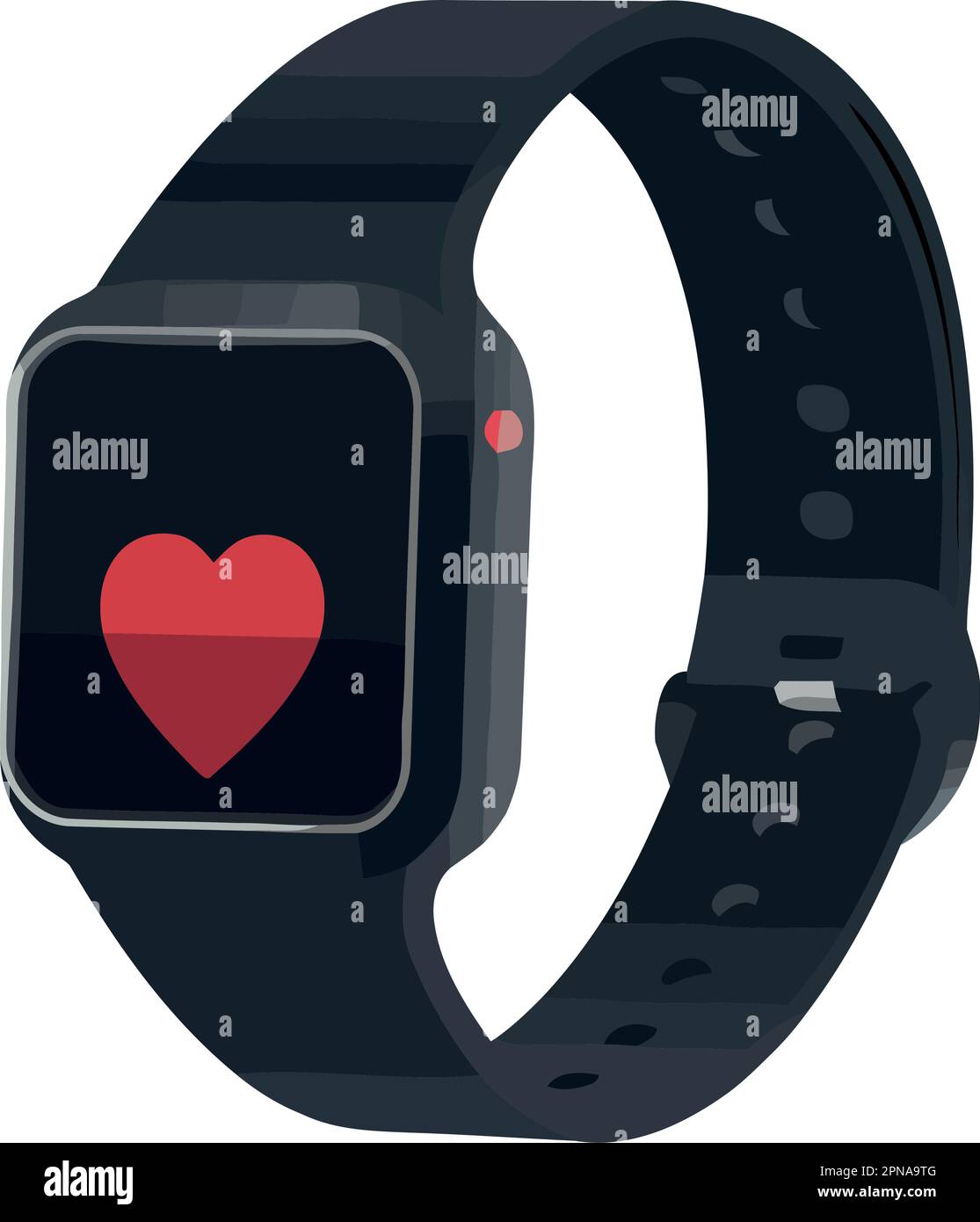 smartwatch device with heart Stock Vector Image & Art - Alamy