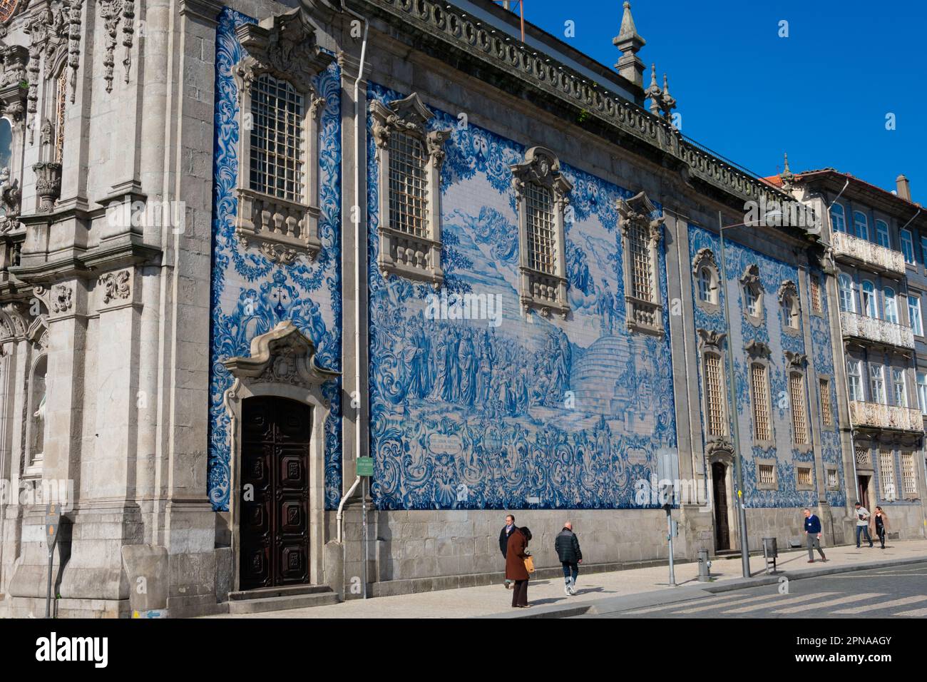 Oporto, Portugal. February 14, 2023. Church of Our Lady of Carmo ...