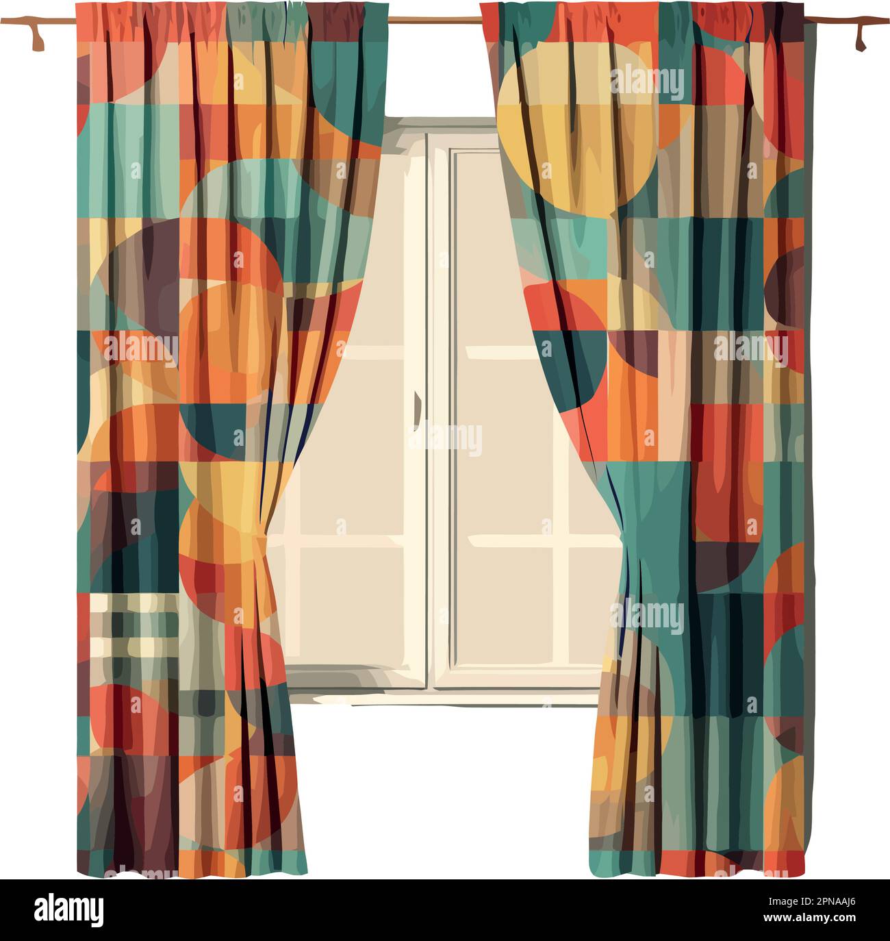 Modern textile design adds elegance to decor Stock Vector Image & Art ...