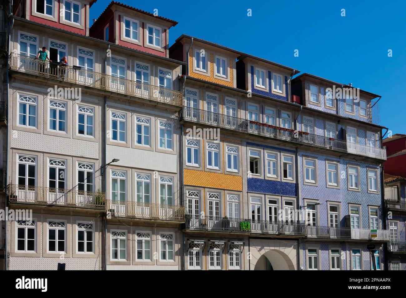 Oporto, Portugal. February 14, 2023. Old Portuguese style building ...