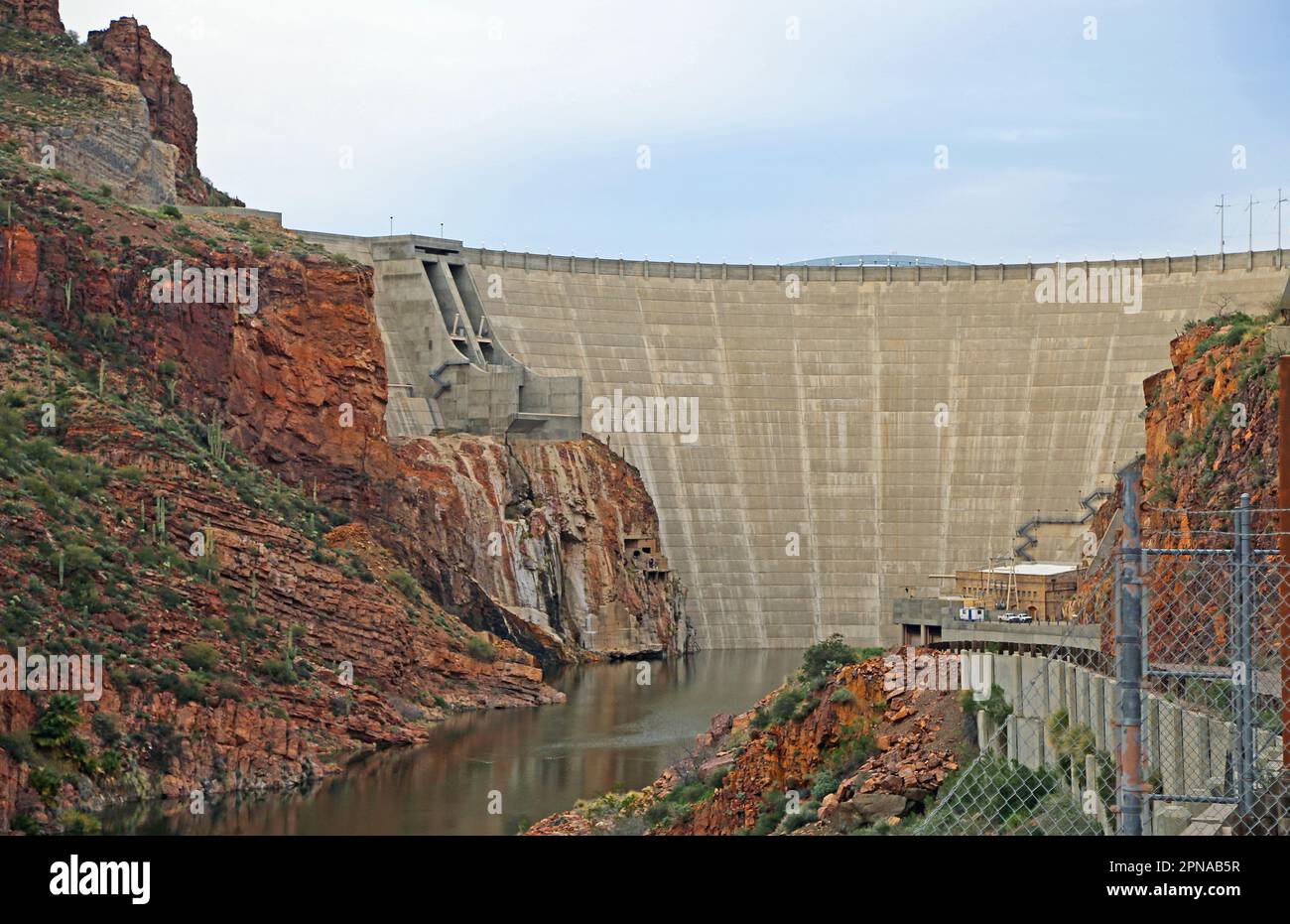 Theodore Roosevelt Dam - Arizona Stock Photo - Alamy