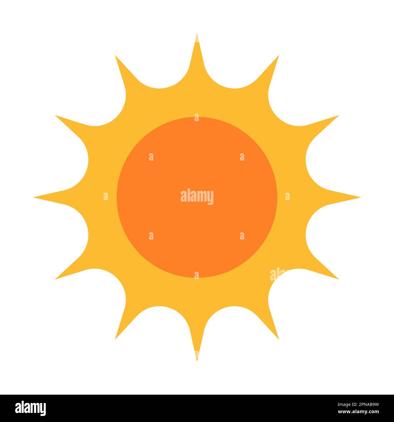 Sun icon vector for your web design, logo, UI. illustration Stock ...