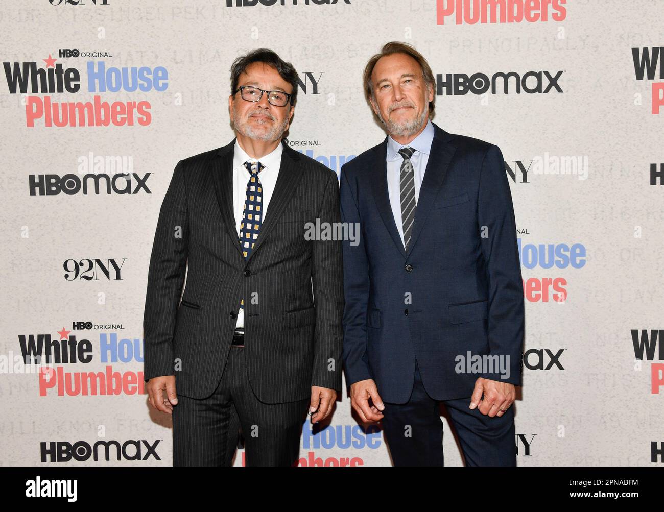 Len Amato, left, and Gregg Fienberg attend the premiere of HBO's "White ...