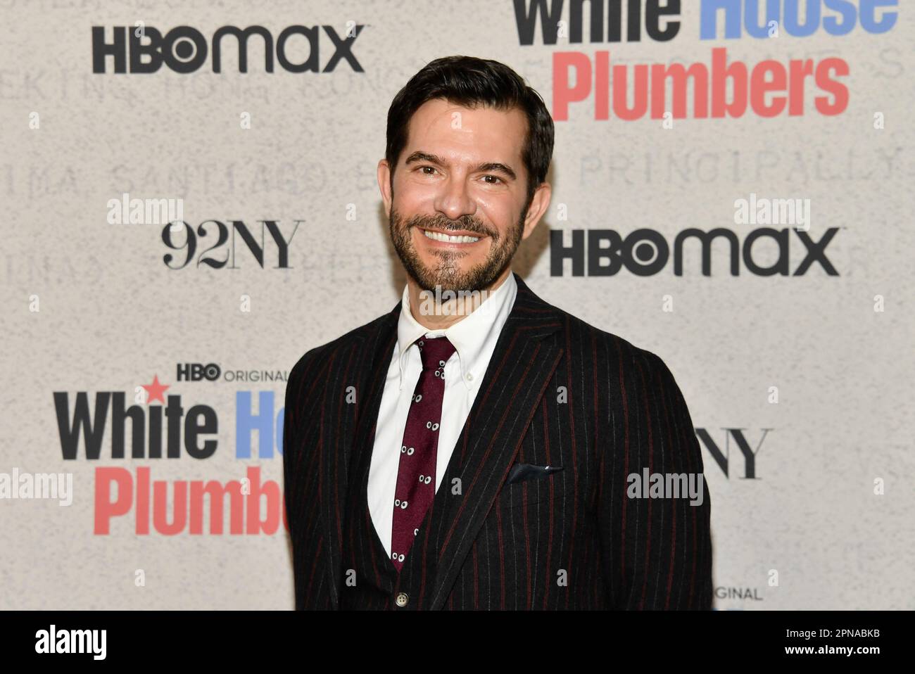 Peter Huyck attends the premiere of HBO's "White House Plumbers" at the ...