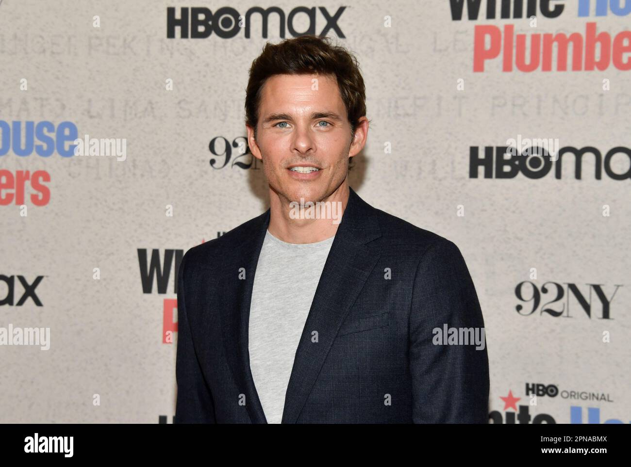 James Marsden attends the premiere of HBO's "White House Plumbers" at ...