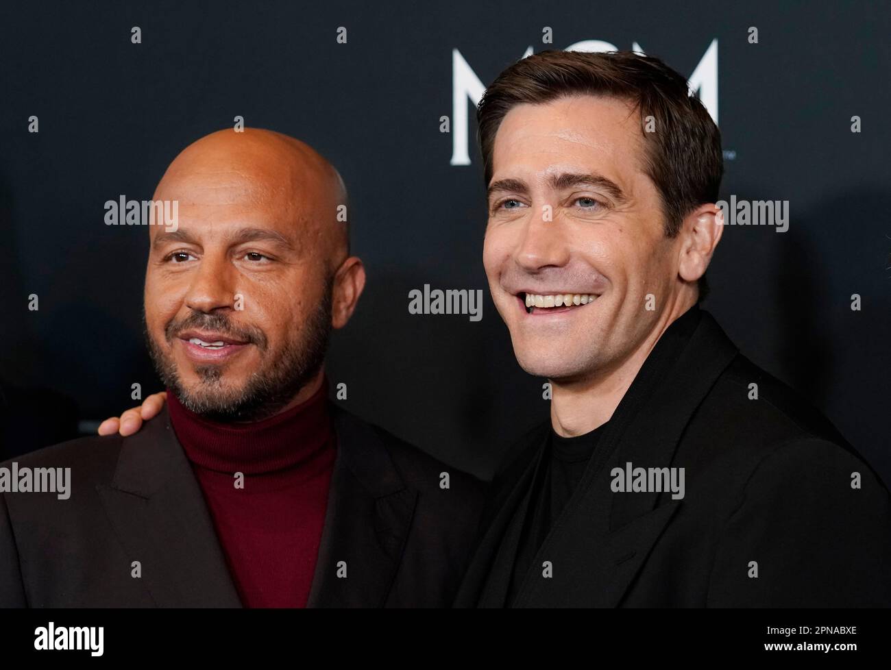 Dar Salim, left, and Jake Gyllenhaal, cast members in "The Covenant ...