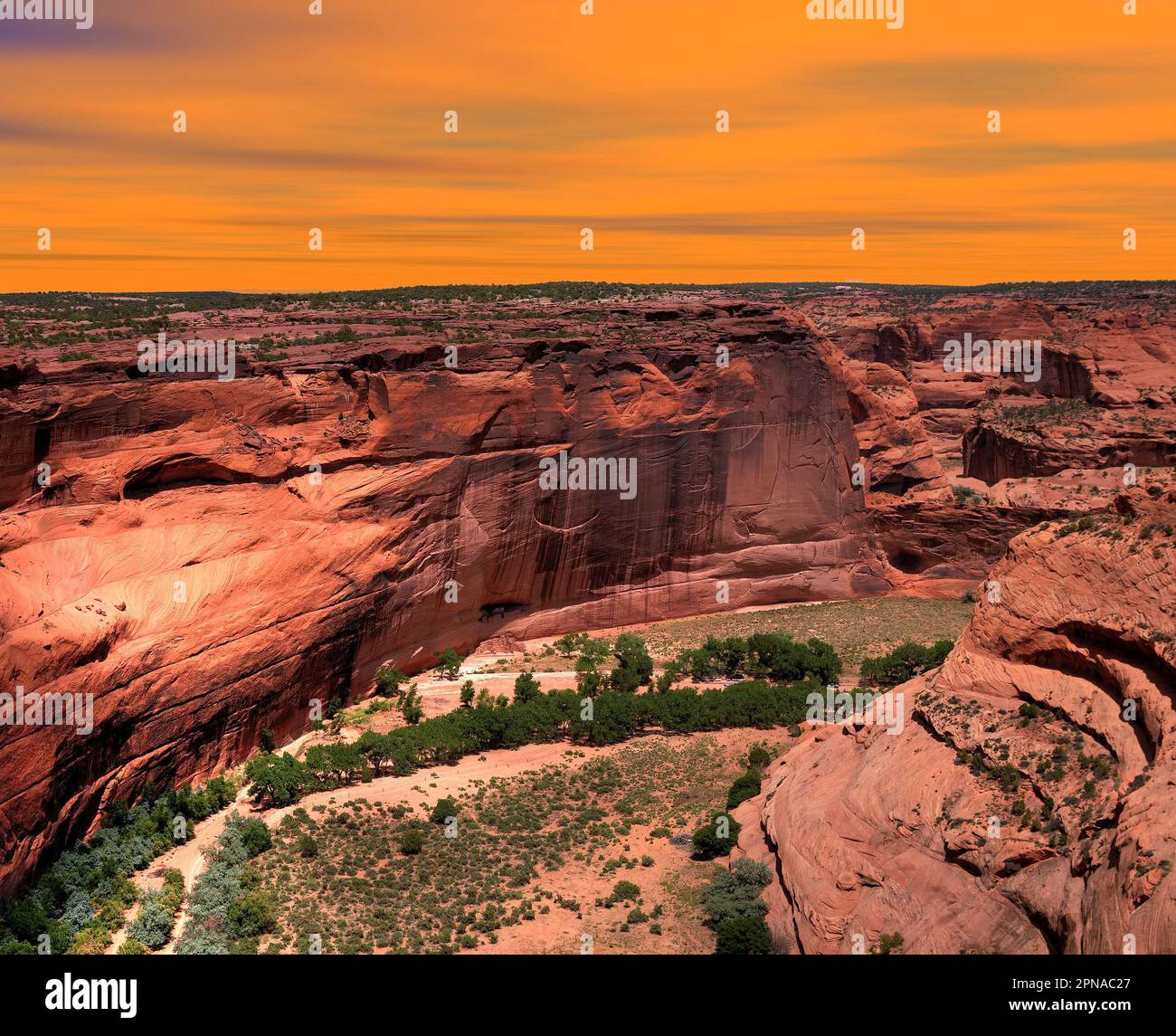 Canyon de Chelly Navajo indian reservation northern Arizona Stock Photo ...