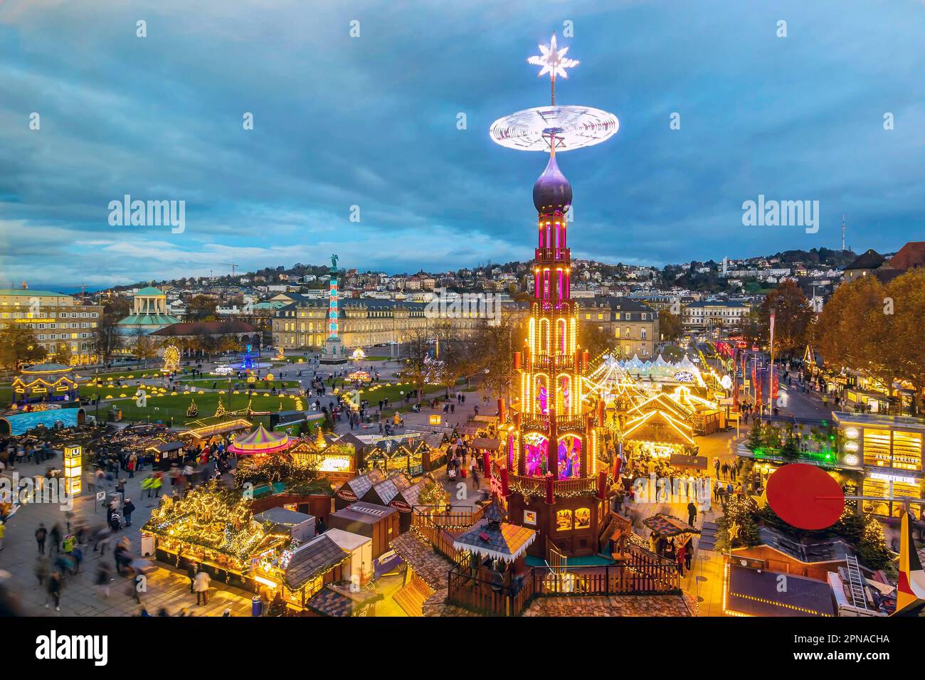 Christmas market in Stuttgart, with around four million visitors it is ...