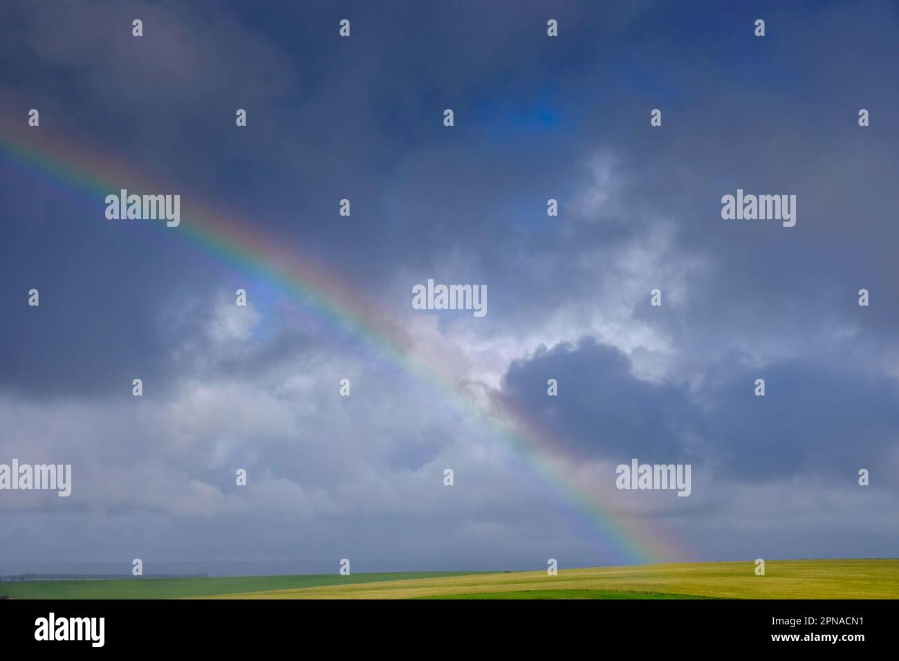 Rainbow near Heidelberg, Garden Route, Western Cape, South Africa Stock ...