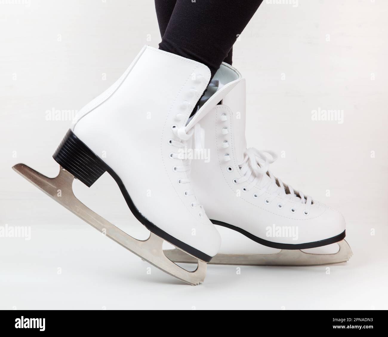Detail of ice skates Stock Photo - Alamy