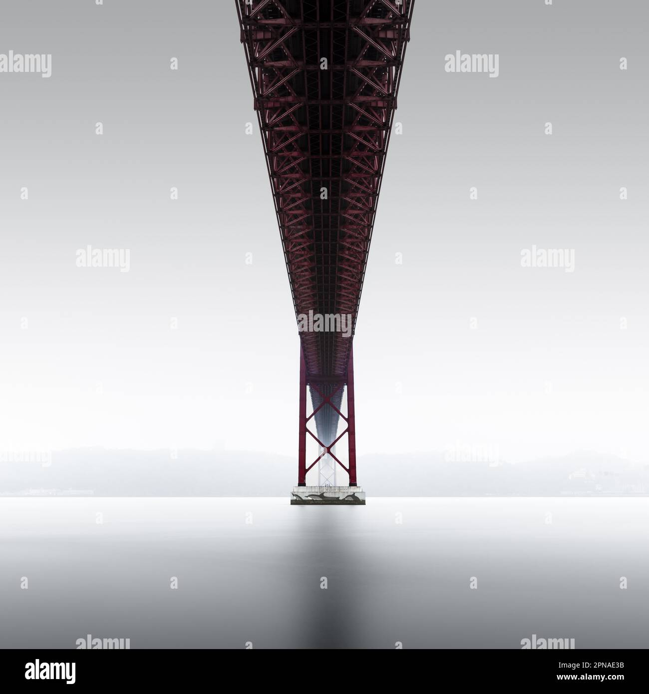 Minimalist long exposure of the Golden Gate Bridge's little sister. The ...
